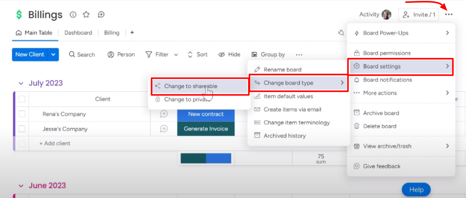 How to Share a Board with a Guest in monday.com | Simpleday