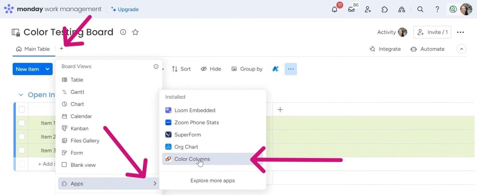 Two Easy Ways to Color Columns and Cells in monday.com | Simpleday