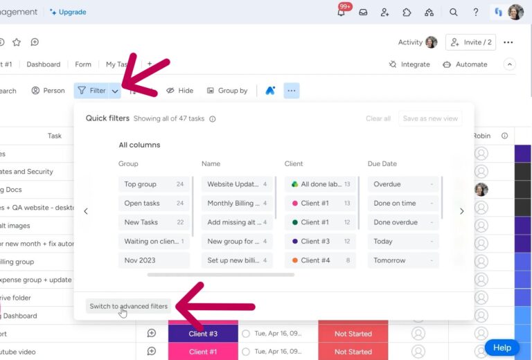 How to Filter Your Data in monday.com Like a Pro | Simpleday