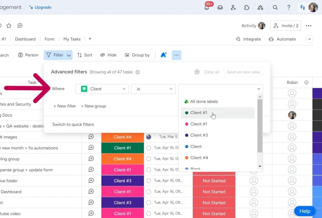 How to Filter Your Data in monday.com Like a Pro | Simpleday