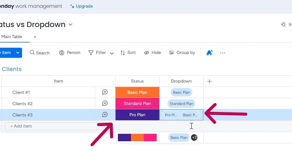 What Are the Status vs. Dropdown Column Differences in monday.com ...