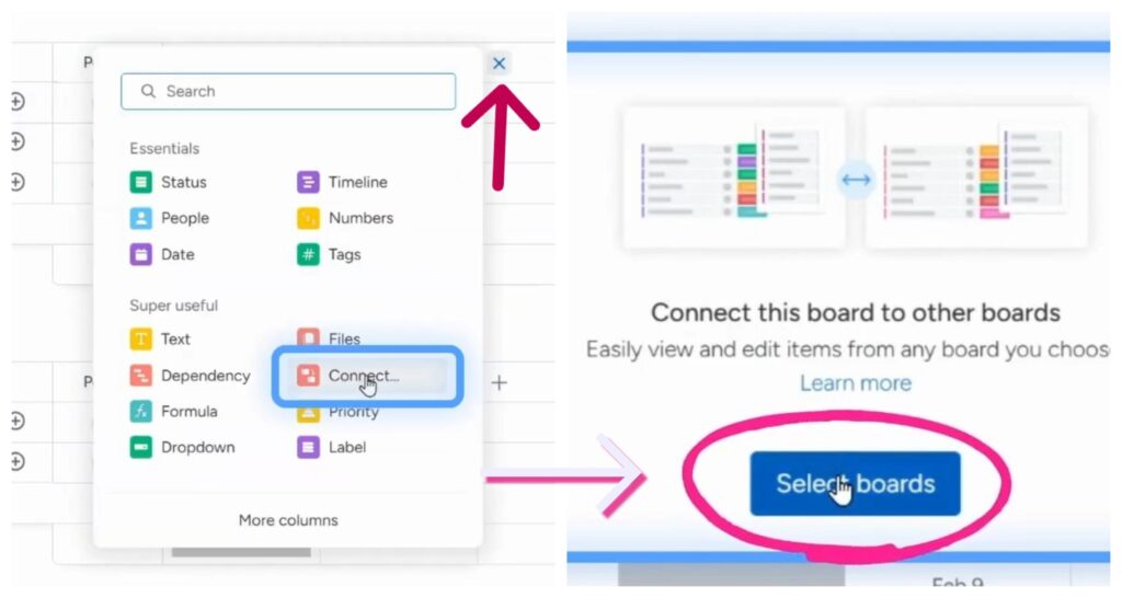How to Easily Make Board Connections in monday.com | Simpleday